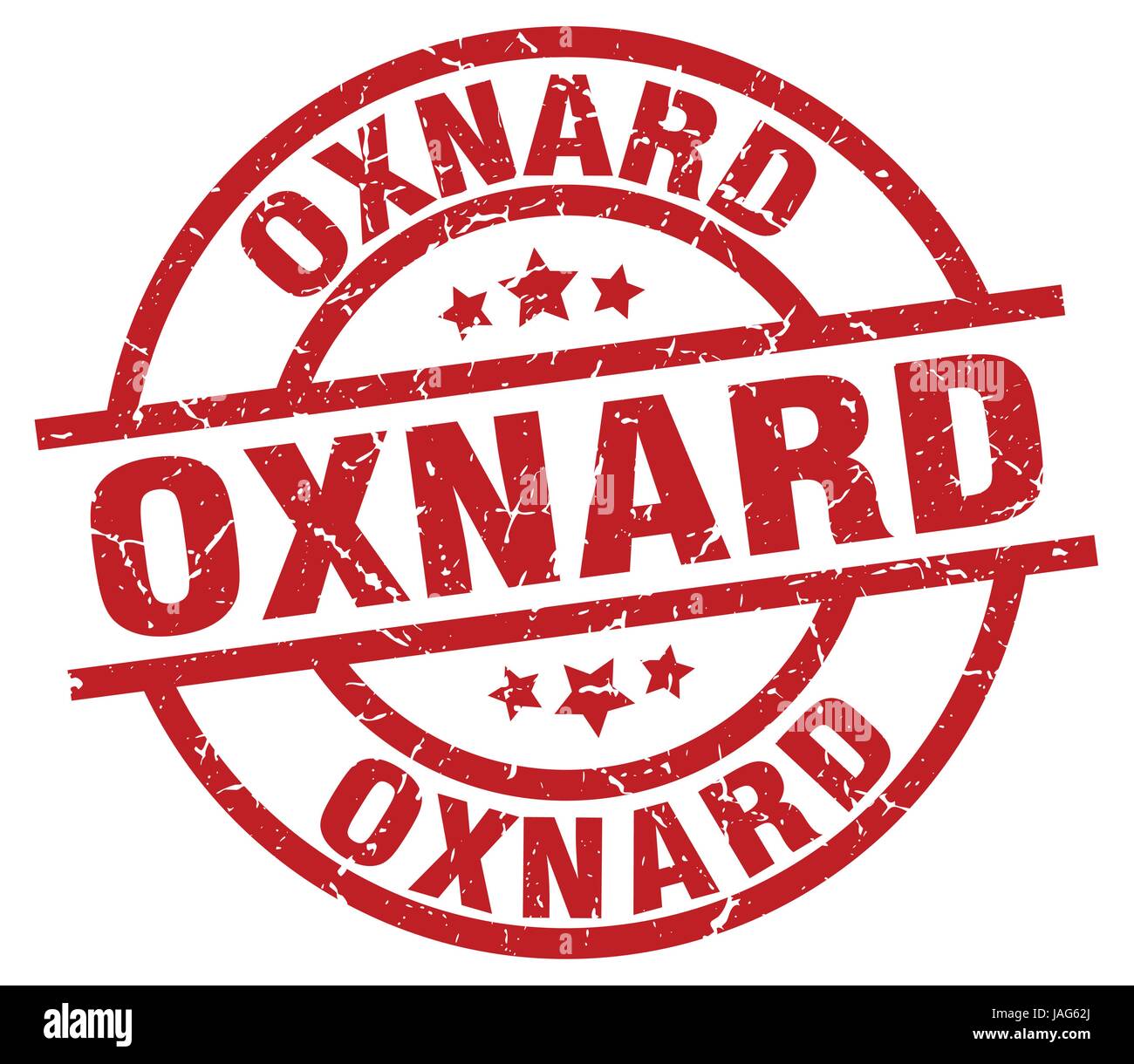 Oxnard red round grunge stamp Stock Vector Image & Art - Alamy