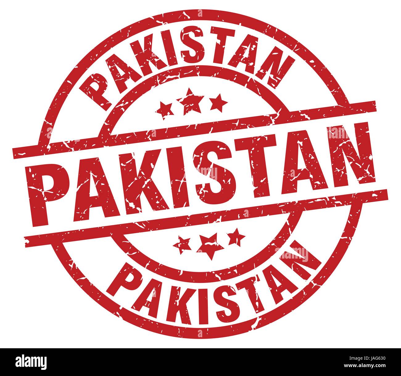 Pakistan red round grunge stamp Stock Vector Image & Art - Alamy