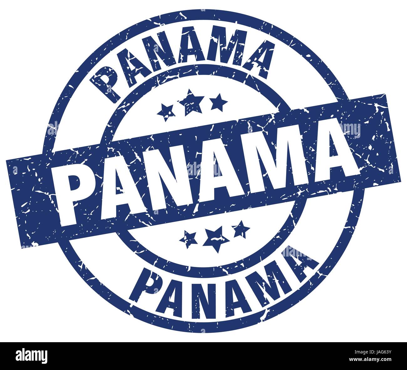 Panama blue round grunge stamp Stock Vector Image & Art - Alamy