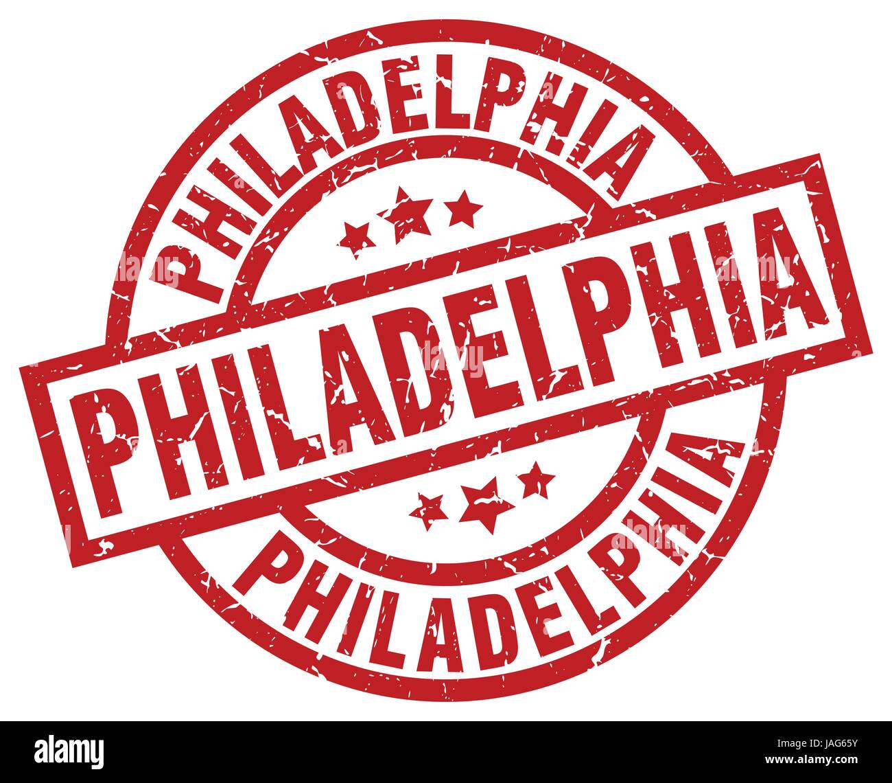 Philadelphia red round grunge stamp Stock Vector Image & Art - Alamy