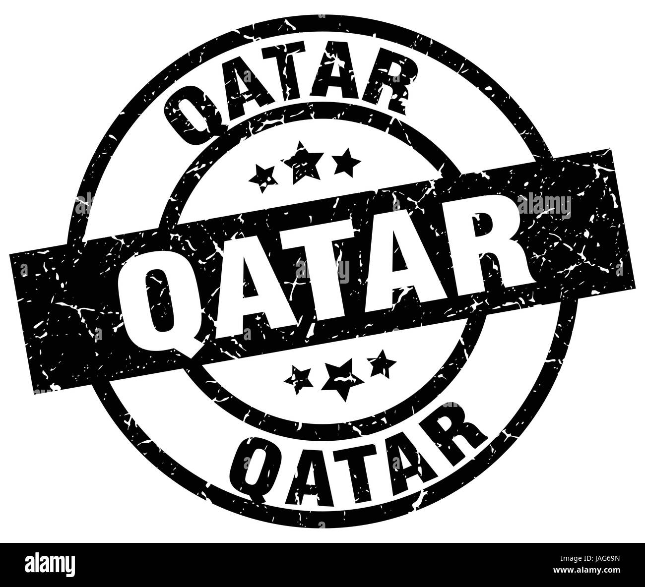 Qatar black round grunge stamp Stock Vector Image & Art - Alamy