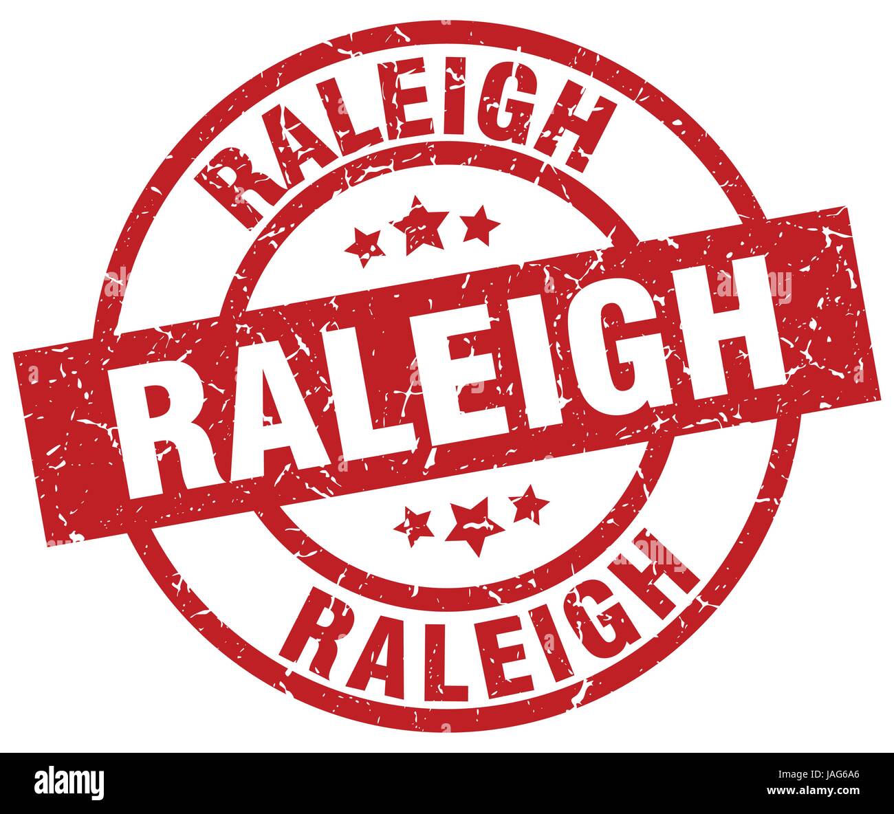 Raleigh red round grunge stamp Stock Vector Image & Art - Alamy