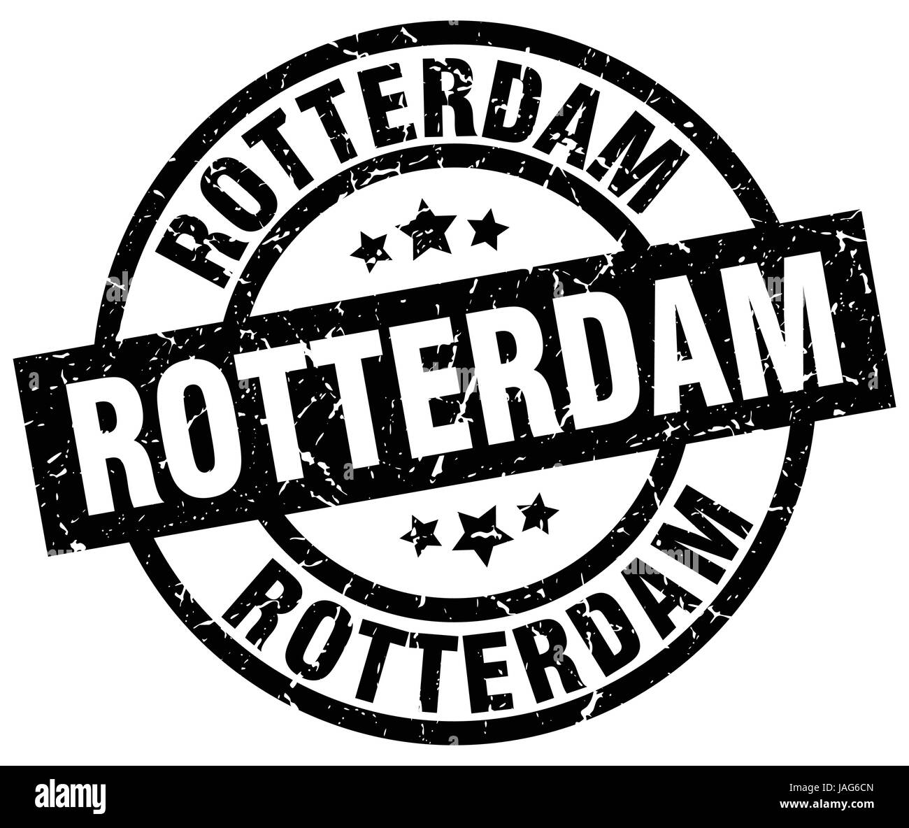 Rotterdam black round grunge stamp Stock Vector Image & Art - Alamy