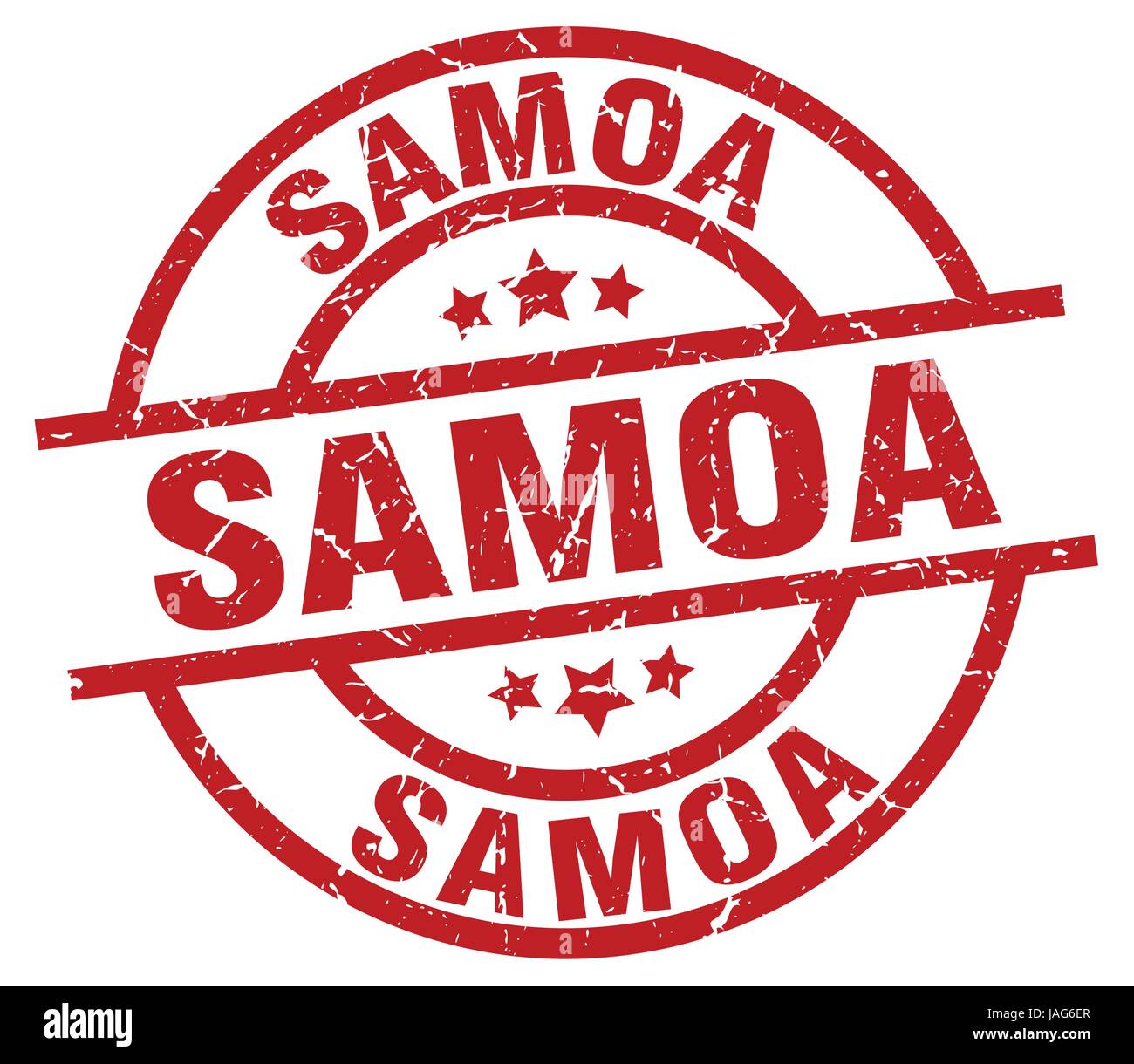 Samoa red round grunge stamp Stock Vector Image & Art - Alamy