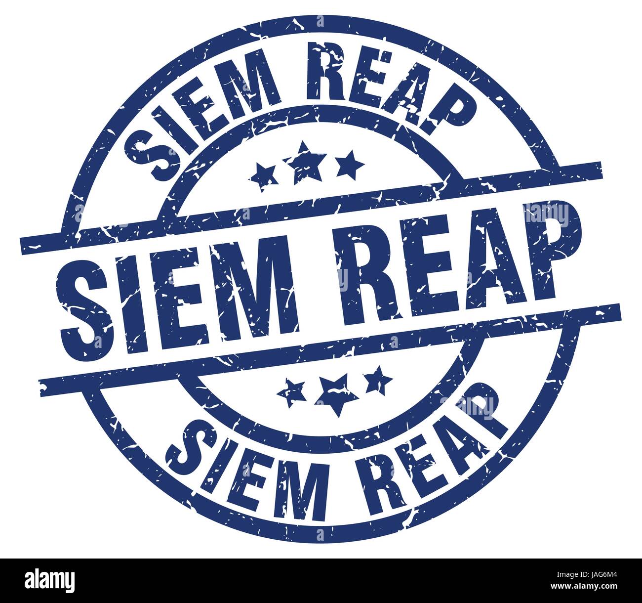 Siem Reap blue round grunge stamp Stock Vector Image & Art - Alamy