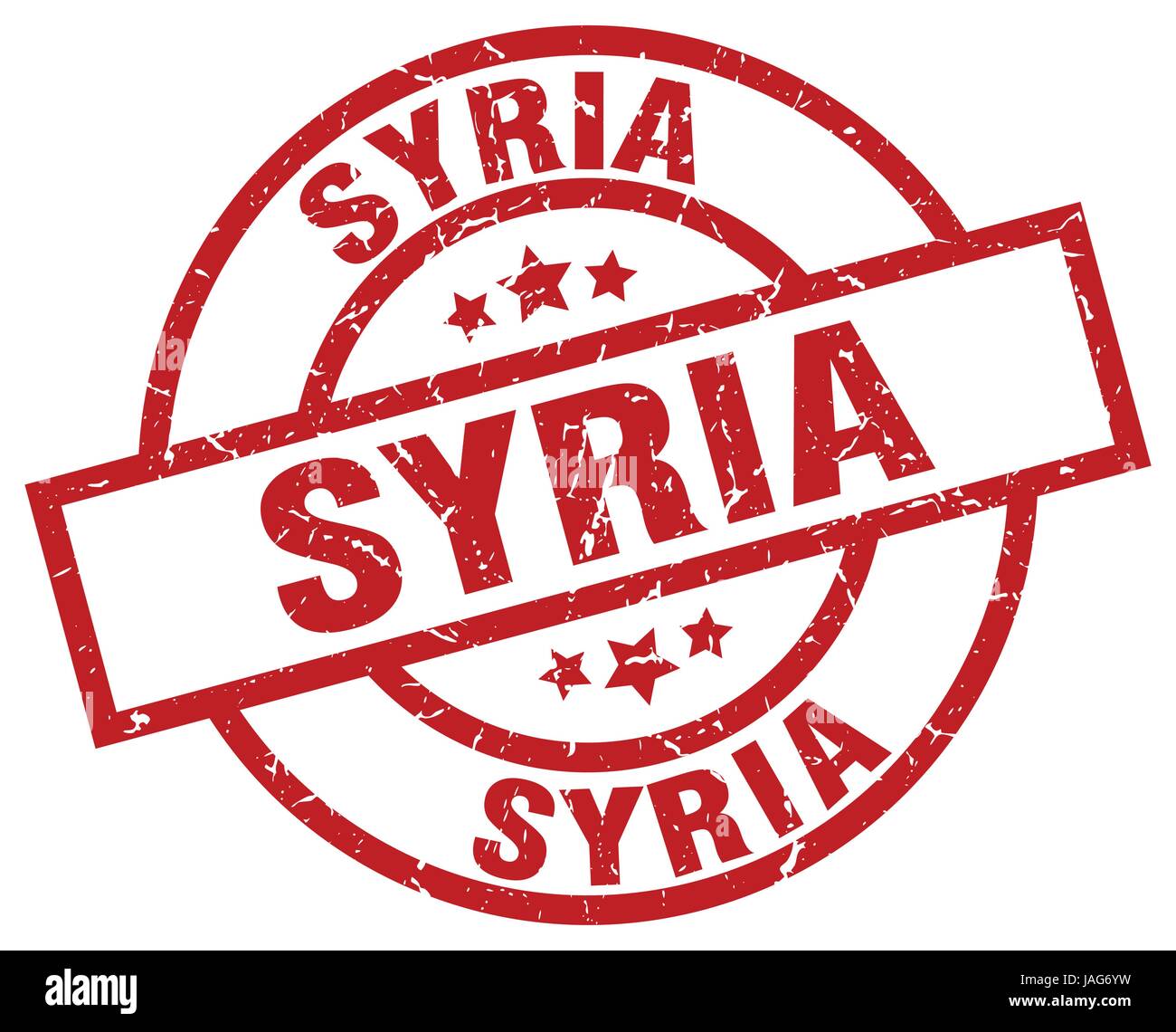 Syria red round grunge stamp Stock Vector Image & Art - Alamy