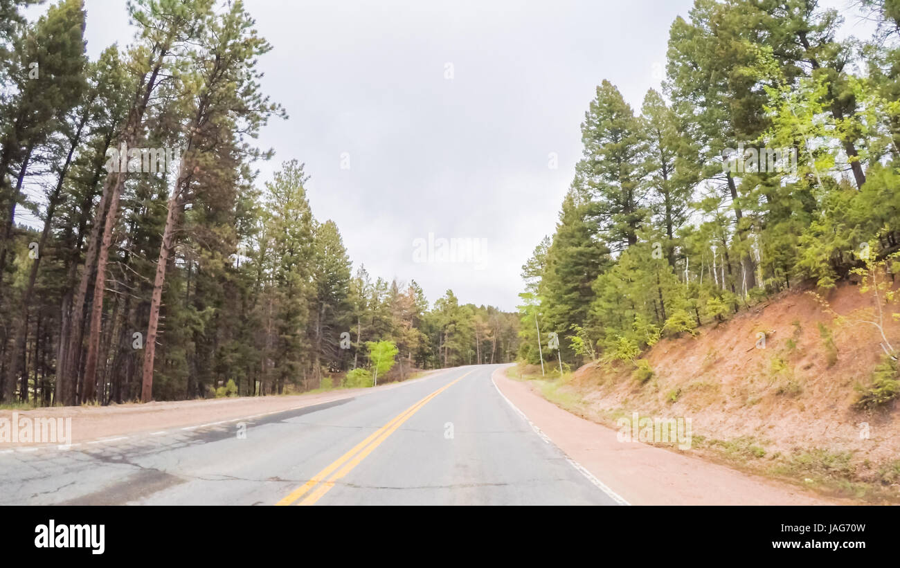 Driving on small paved road in rural mountain area Stock Photo - Alamy