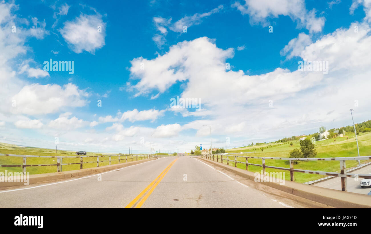 Small paved road in rural area of Colorado Stock Photo - Alamy