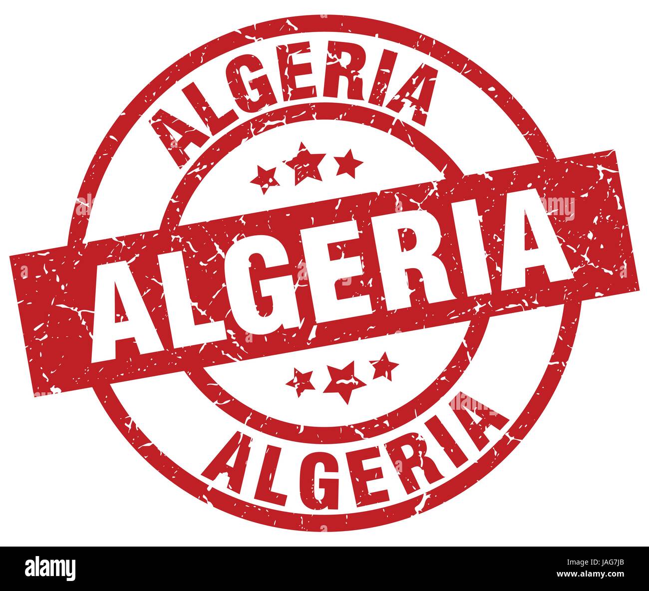Algeria red round grunge stamp Stock Vector Images - Alamy