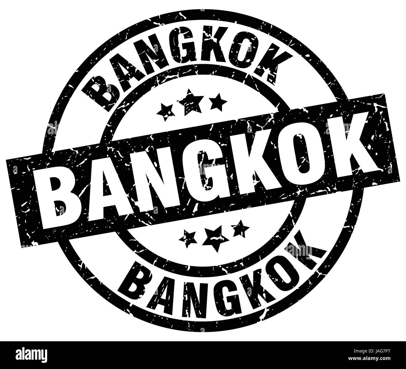 Bangkok stamp Black and White Stock Photos & Images - Alamy