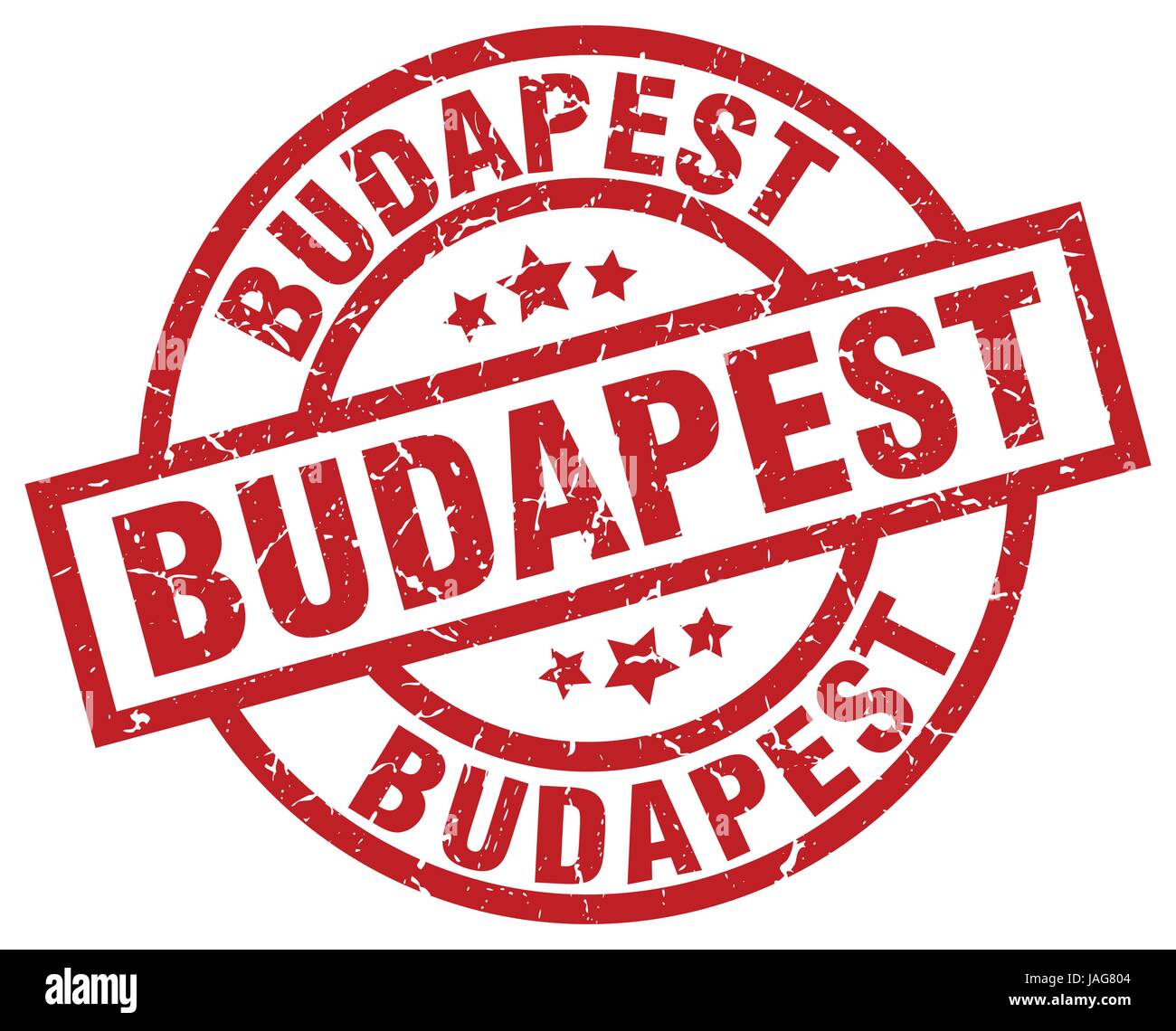 Budapest red round grunge stamp Stock Vector Image & Art - Alamy