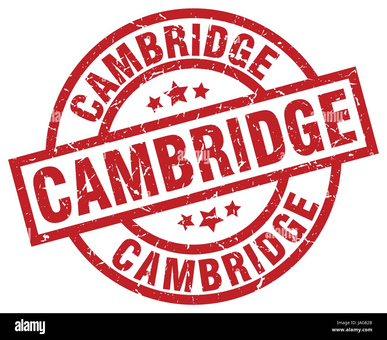Cambridge red round grunge stamp Stock Vector Image & Art - Alamy