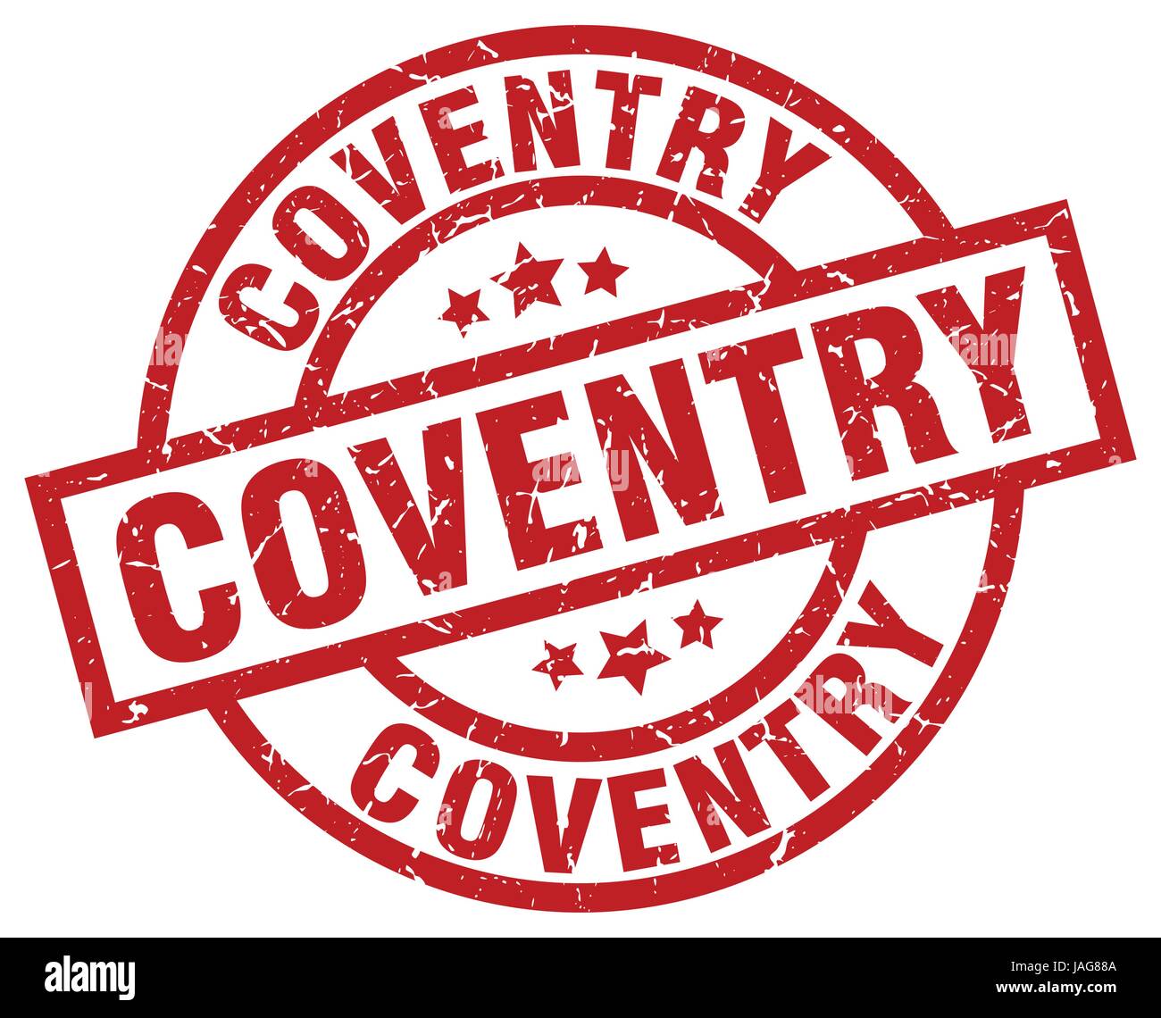Coventry red round grunge stamp Stock Vector Image & Art - Alamy
