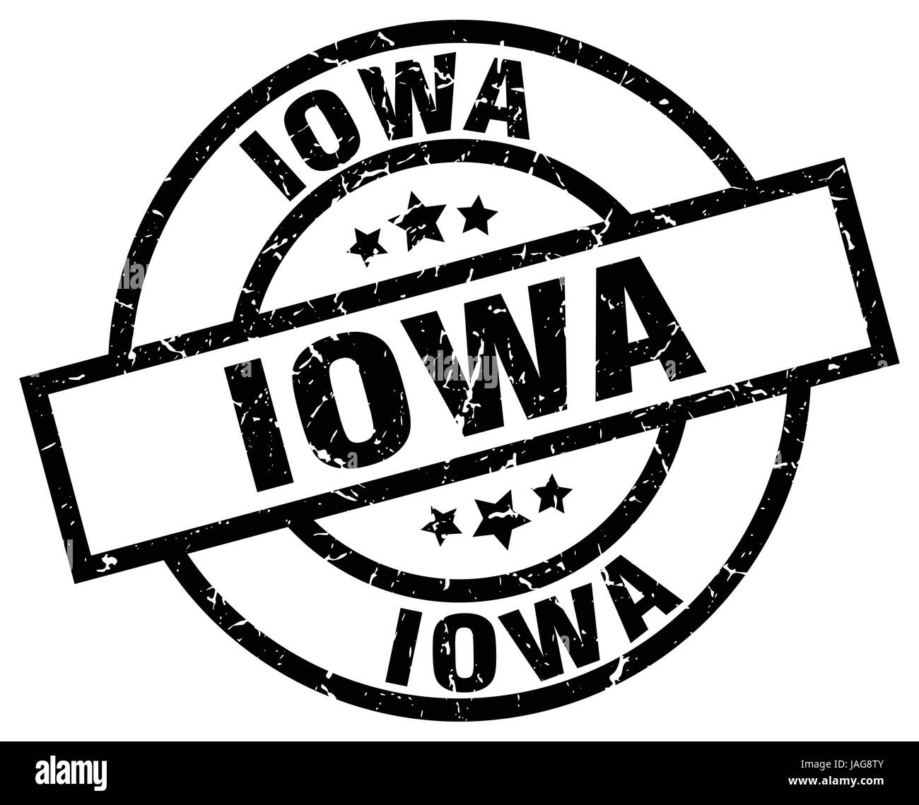 Iowa black round grunge stamp Stock Vector Image & Art - Alamy