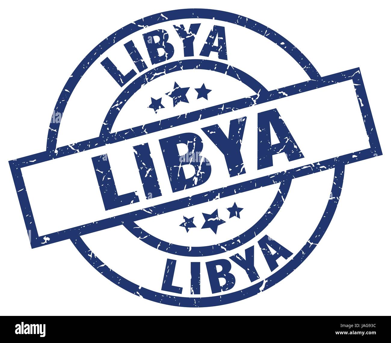 Libya blue round grunge stamp Stock Vector Image & Art - Alamy