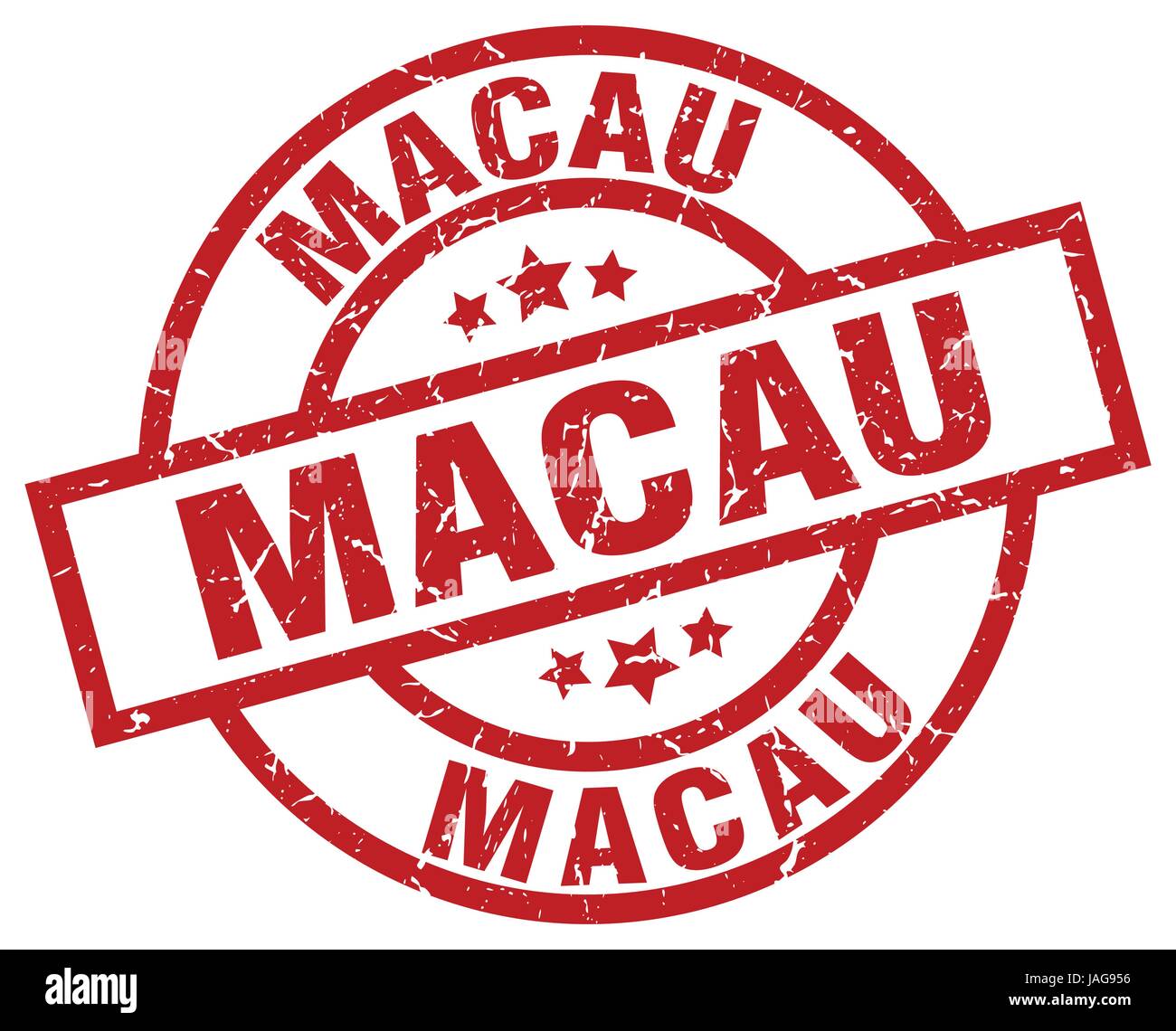 Macau red round grunge stamp Stock Vector Image & Art - Alamy