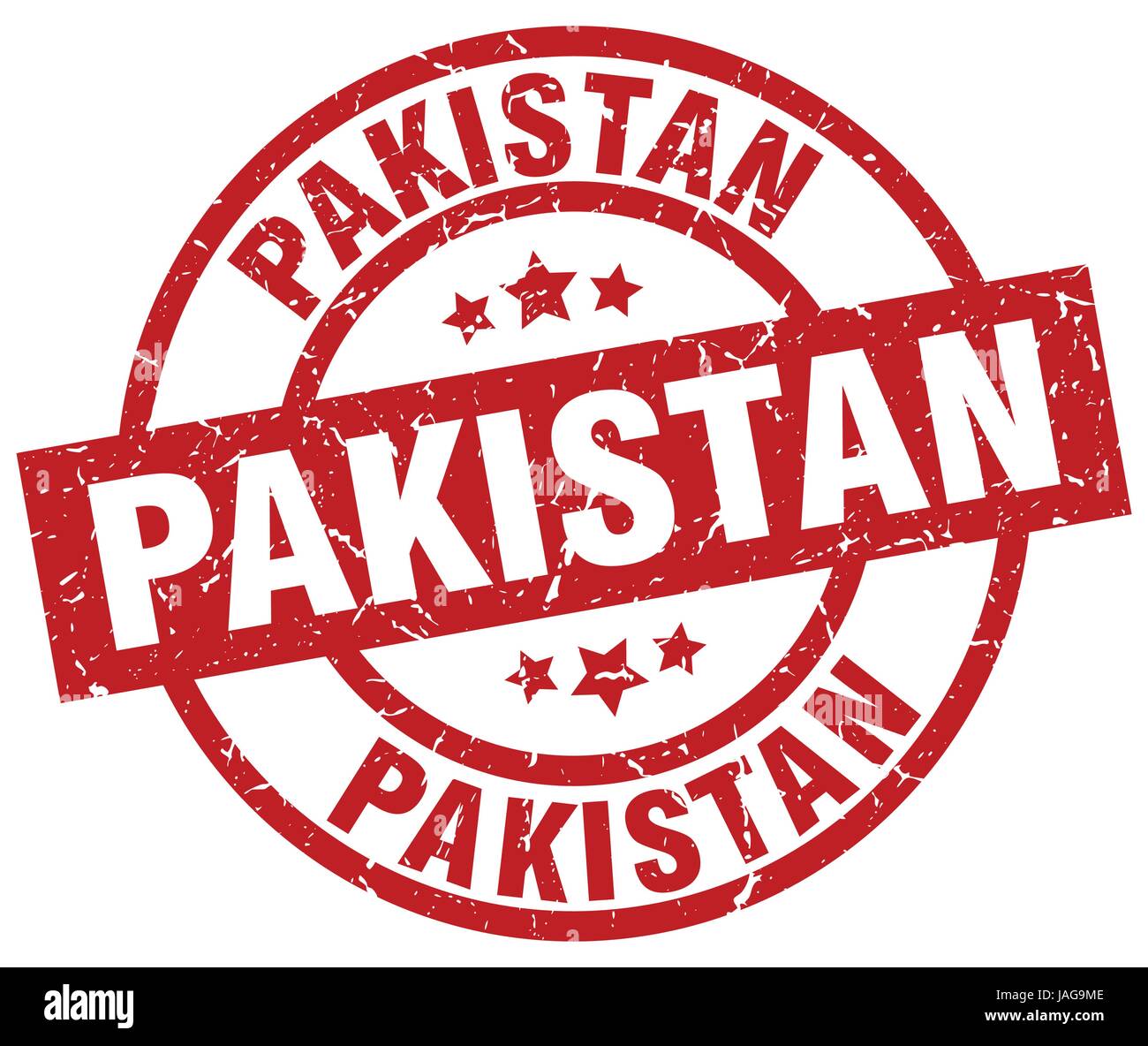 Pakistan red round grunge stamp Stock Vector Image & Art - Alamy