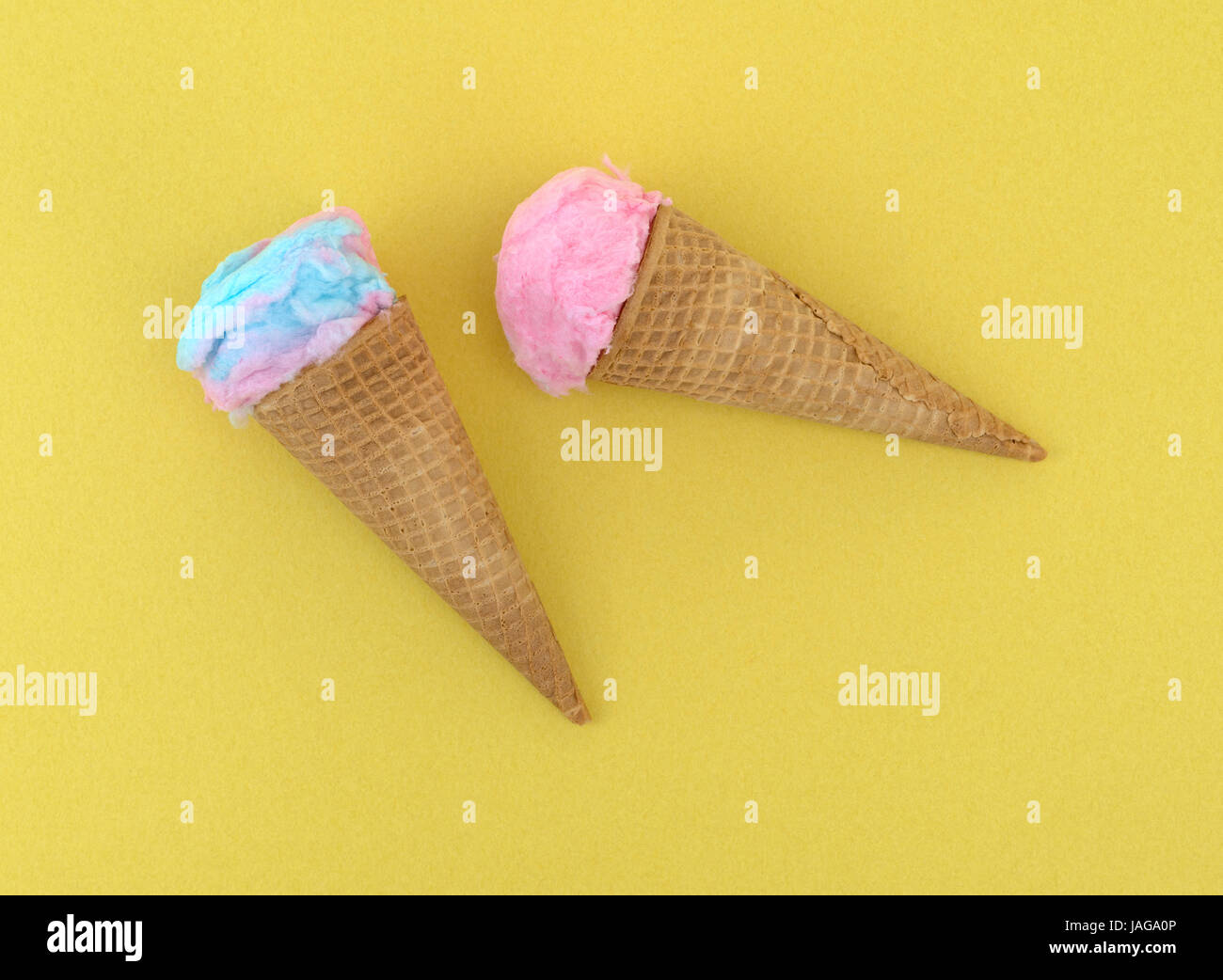 Pink And Blue Cotton Candy Ice Cream