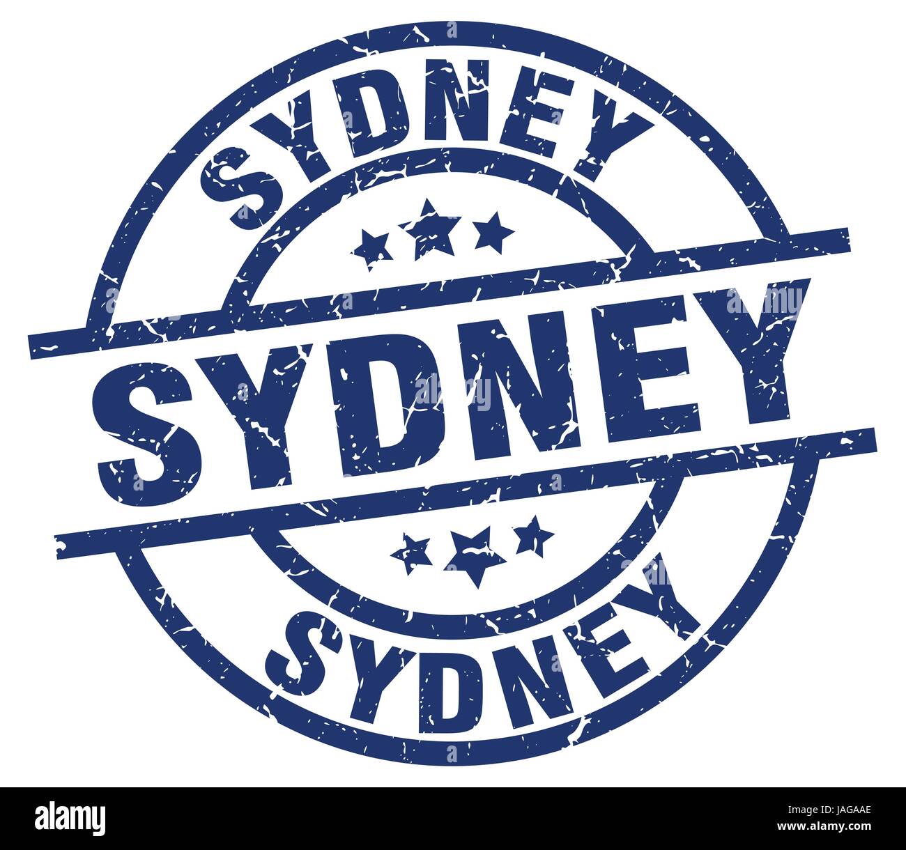 Sydney blue round grunge stamp Stock Vector Image & Art - Alamy