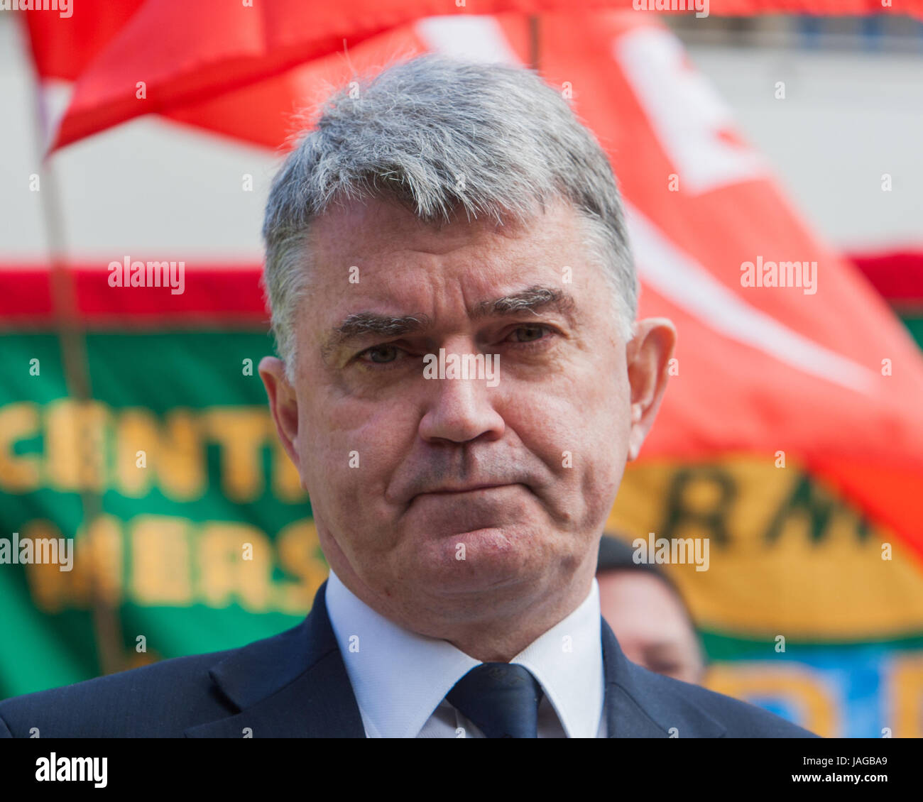 RMT union protest outside Parliament to mark the one year anniversary ...