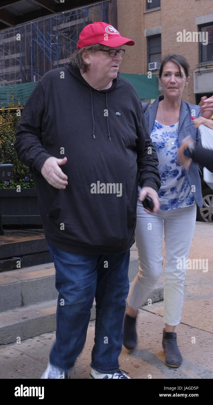 Micheal Moore in New York Featuring: Micheal Moore Where: Manhattan ...