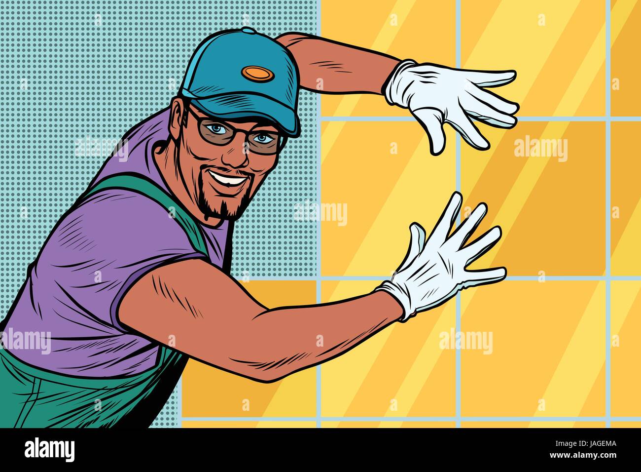 African tile work Stock Vector Images - Alamy