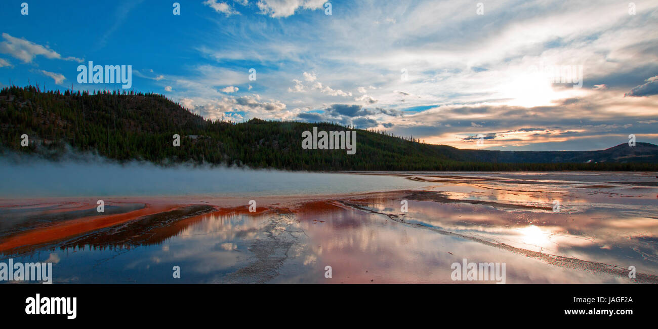 Grand prismatic spring under hi-res stock photography and images - Alamy