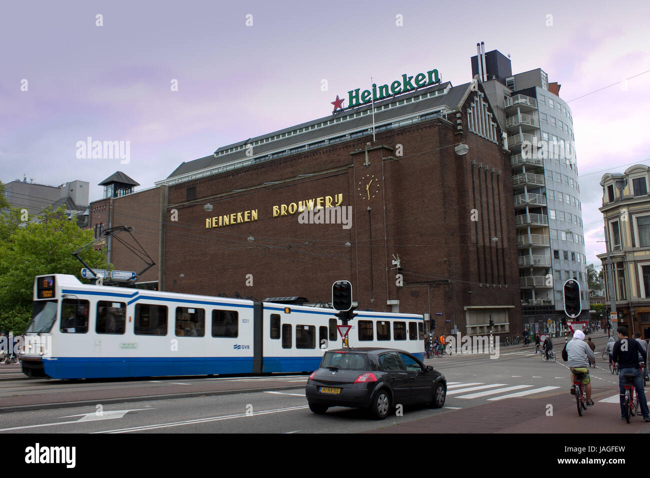 Brewery Museum of famous brand in Amsterdam Stock Photo - Alamy