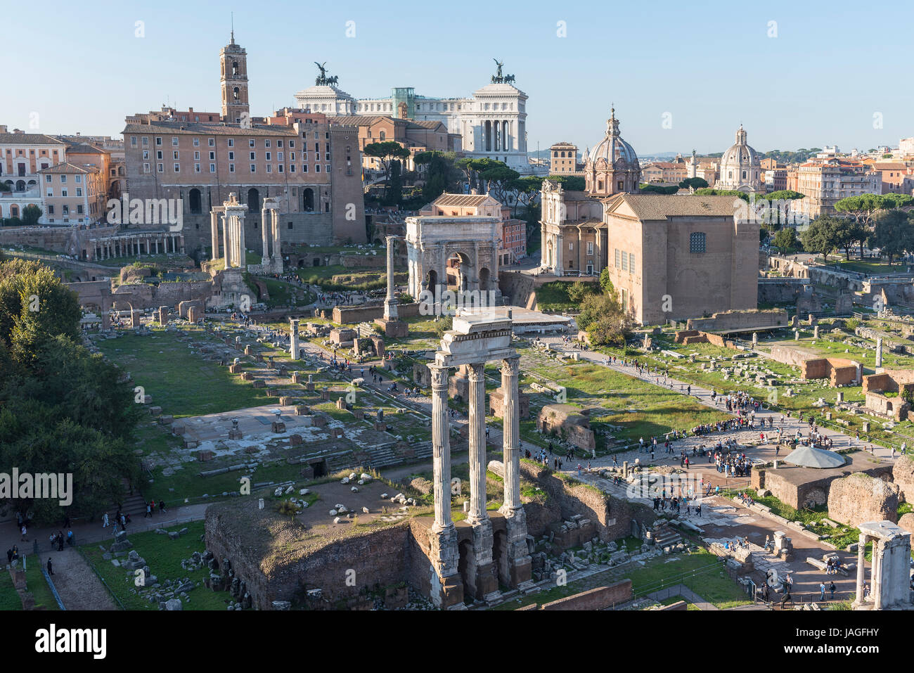 View of the Roman Forum, Rome, Italy Stock Photo - Alamy
