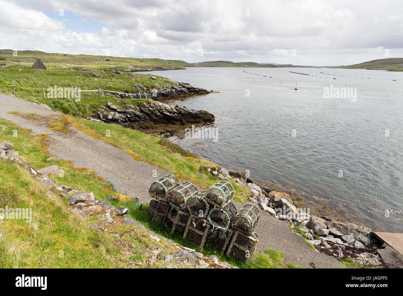 Slipway at the Great Bernera Bridge, Isle of Lewis, Western Isles ...
