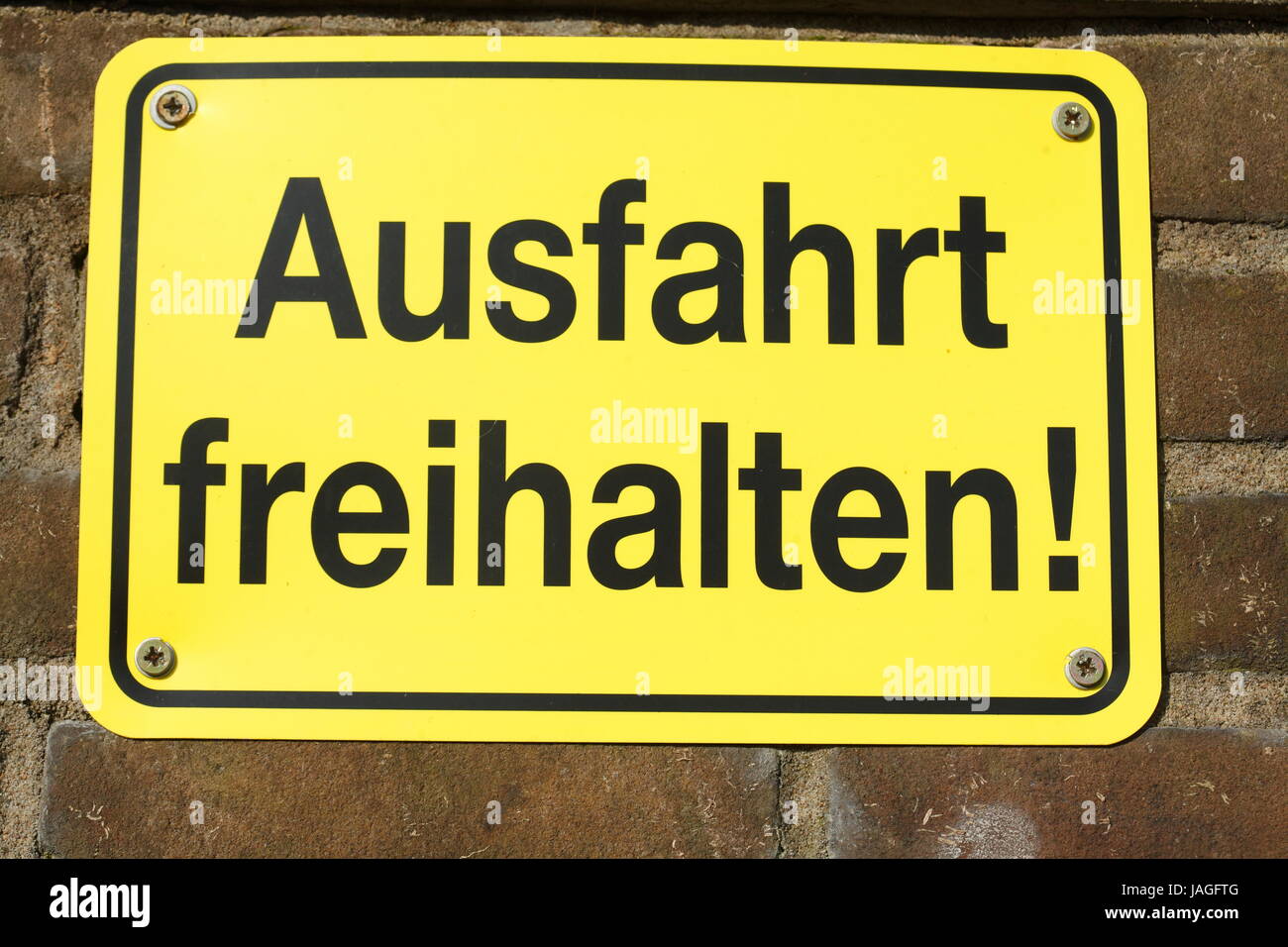 Ausfahrt sign hi-res stock photography and images - Alamy
