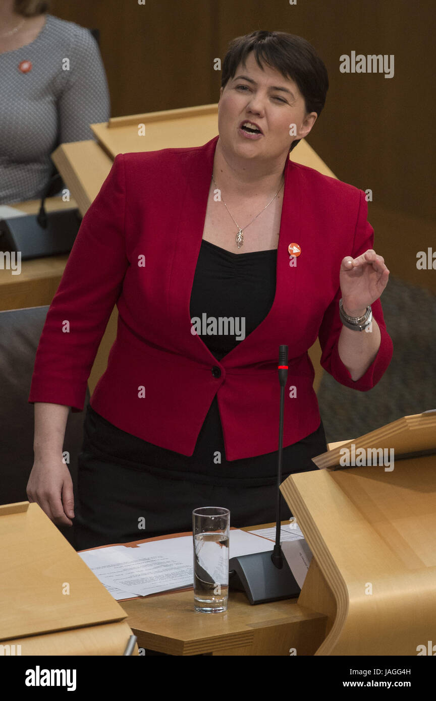 First Minister's Questions in Holyrood, Edinburgh. Featuring: Ruth ...