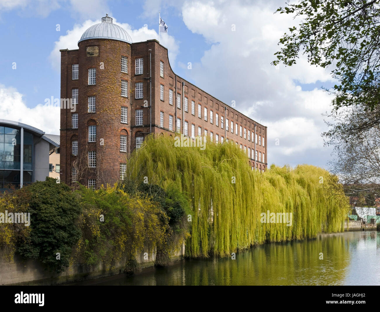 Old Grade 1 listed building of St James Mill building with weeping ...
