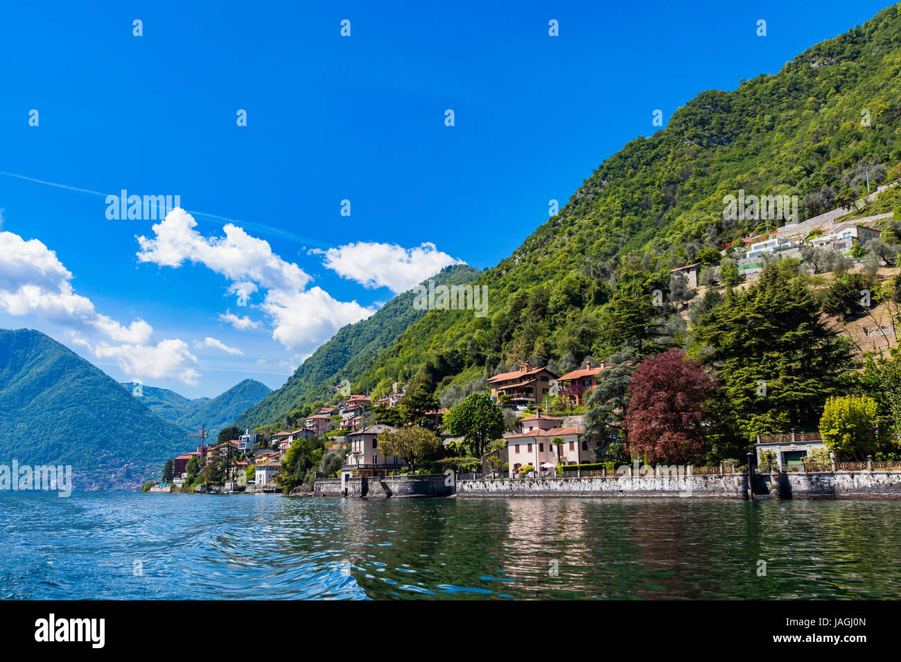 Moltrasio on Lake Como in Lombardy, Italy Stock Photo - Alamy