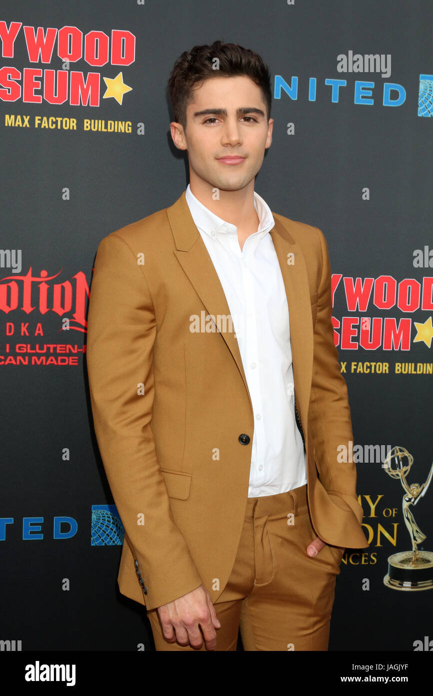 Max Ehrich attending the NATAS Daytime Emmy Nominees Reception at the ...