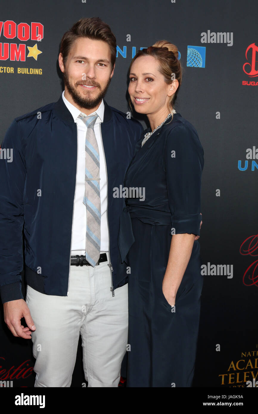 Scott Clifton and Nicole Lampson attending the NATAS Daytime Emmy ...