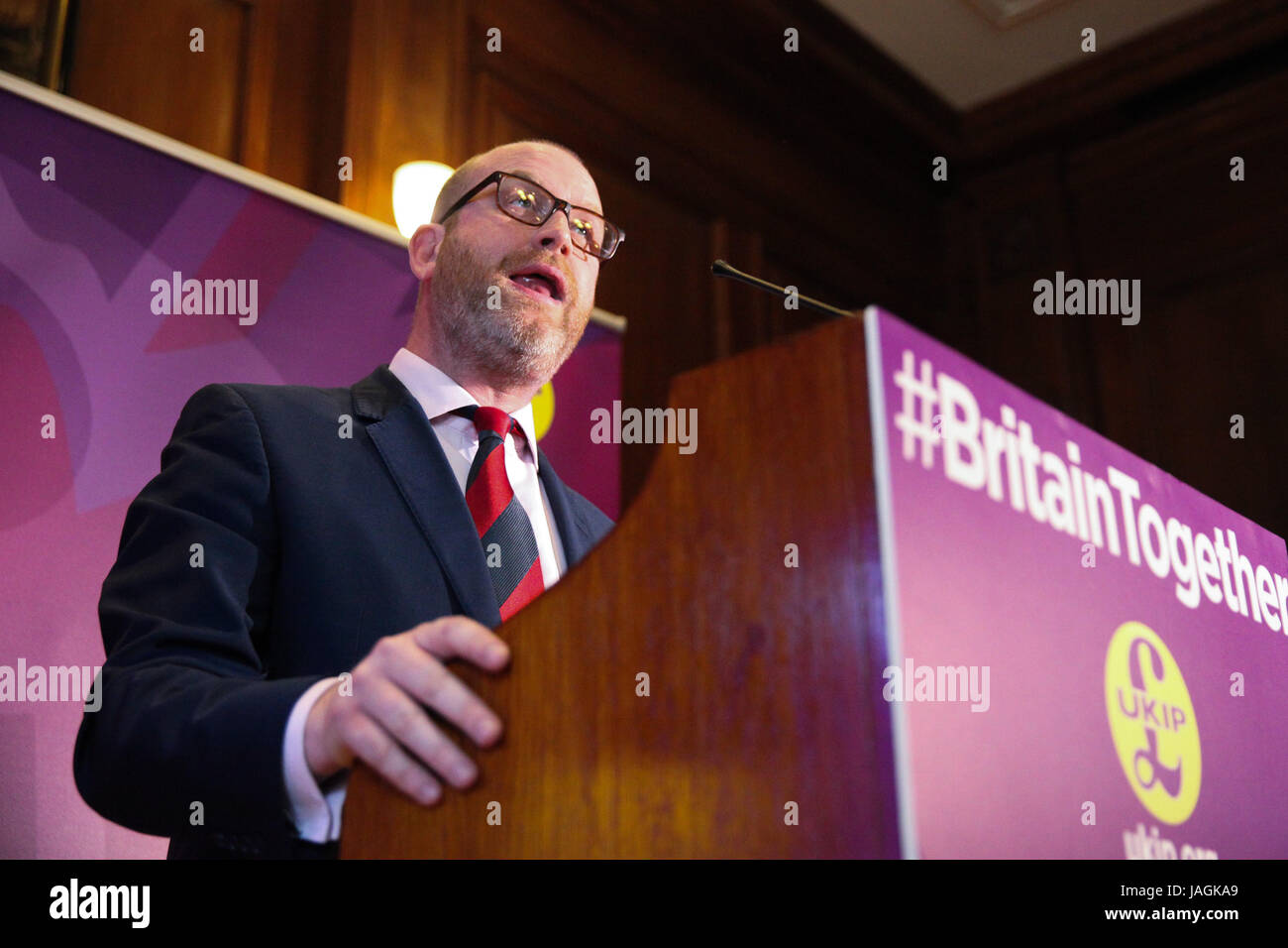 Paul Nuttall, UKIP leader, as the party launch their general election ...