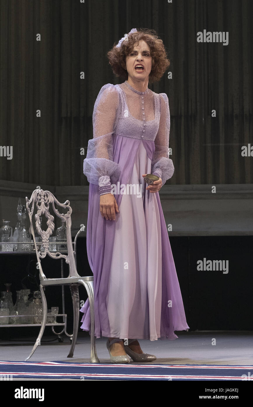 'The Bald Singer' at the Spanish Theatre of Madrid Featuring: Adriana ...