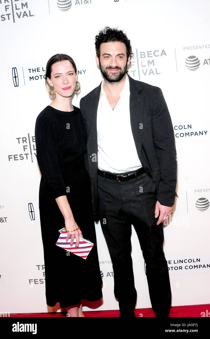 Rebecca Hall and Morgan Spector attending the screening of 'Chuck ...