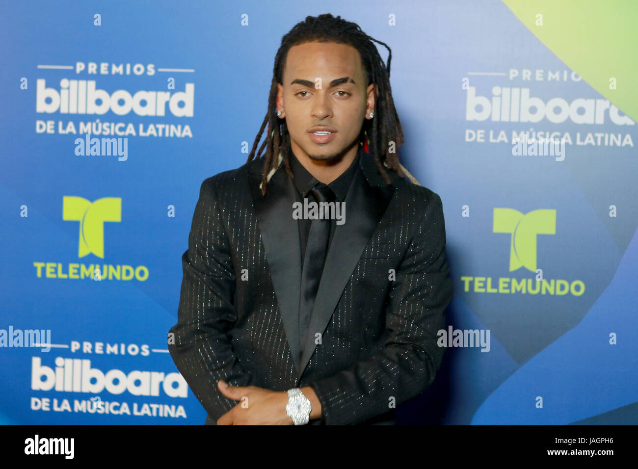 Ozuna attending the Billboard Latin Music Awards at Watsco Center in ...