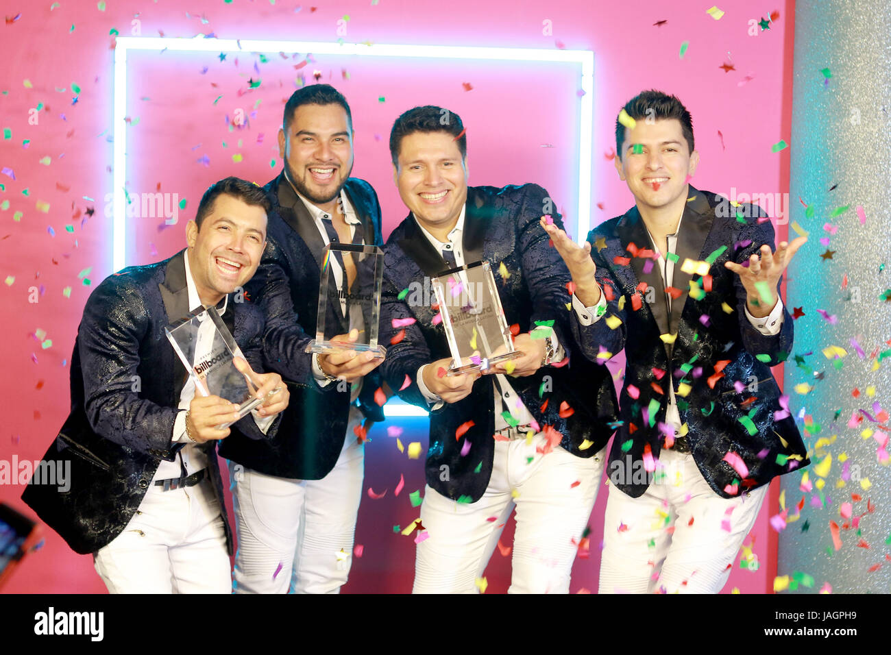 Banda MS attending the Billboard Latin Music Awards at Watsco Center in ...