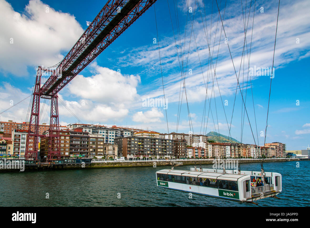 Vizcaya Bridge or Puente Colgante, Portugalete, Biscay, Basque Country ...