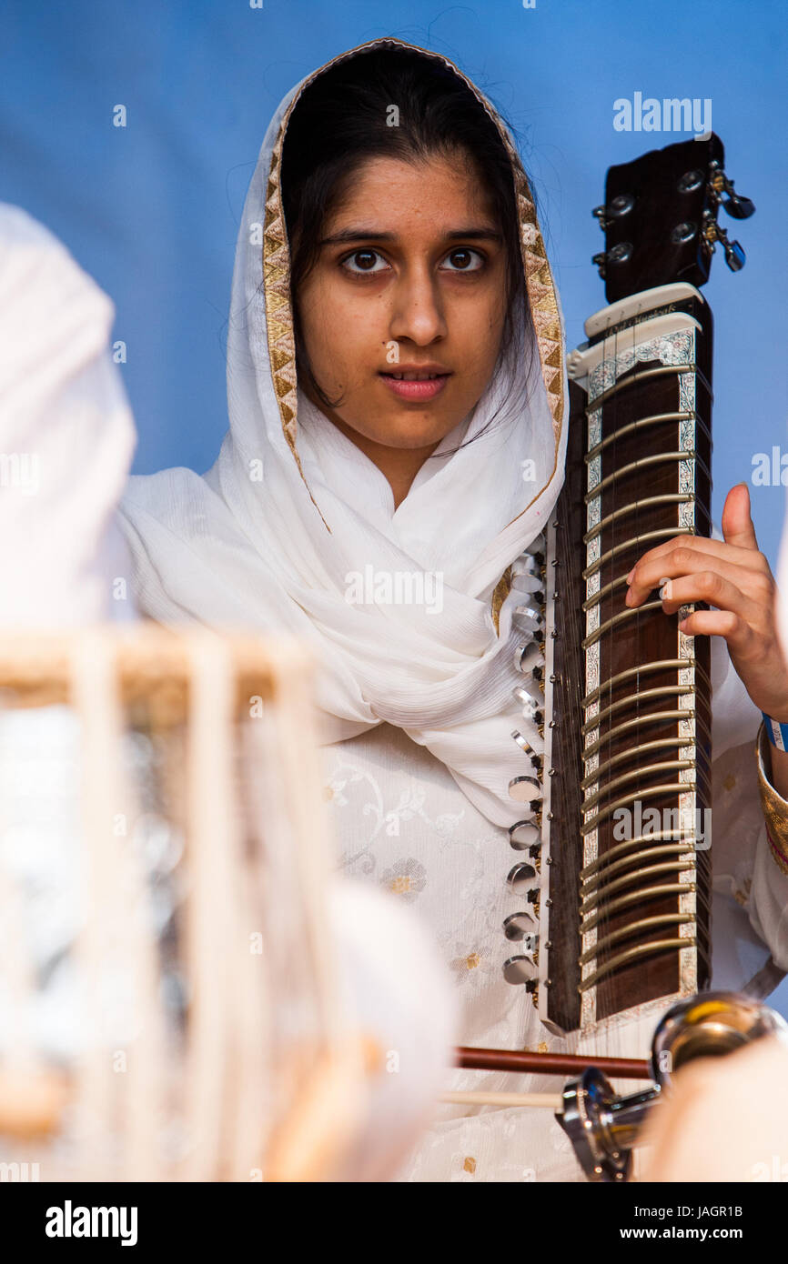 Aisakhi attends a celebration of Sikh & Punjabi culture in Trafalgar ...