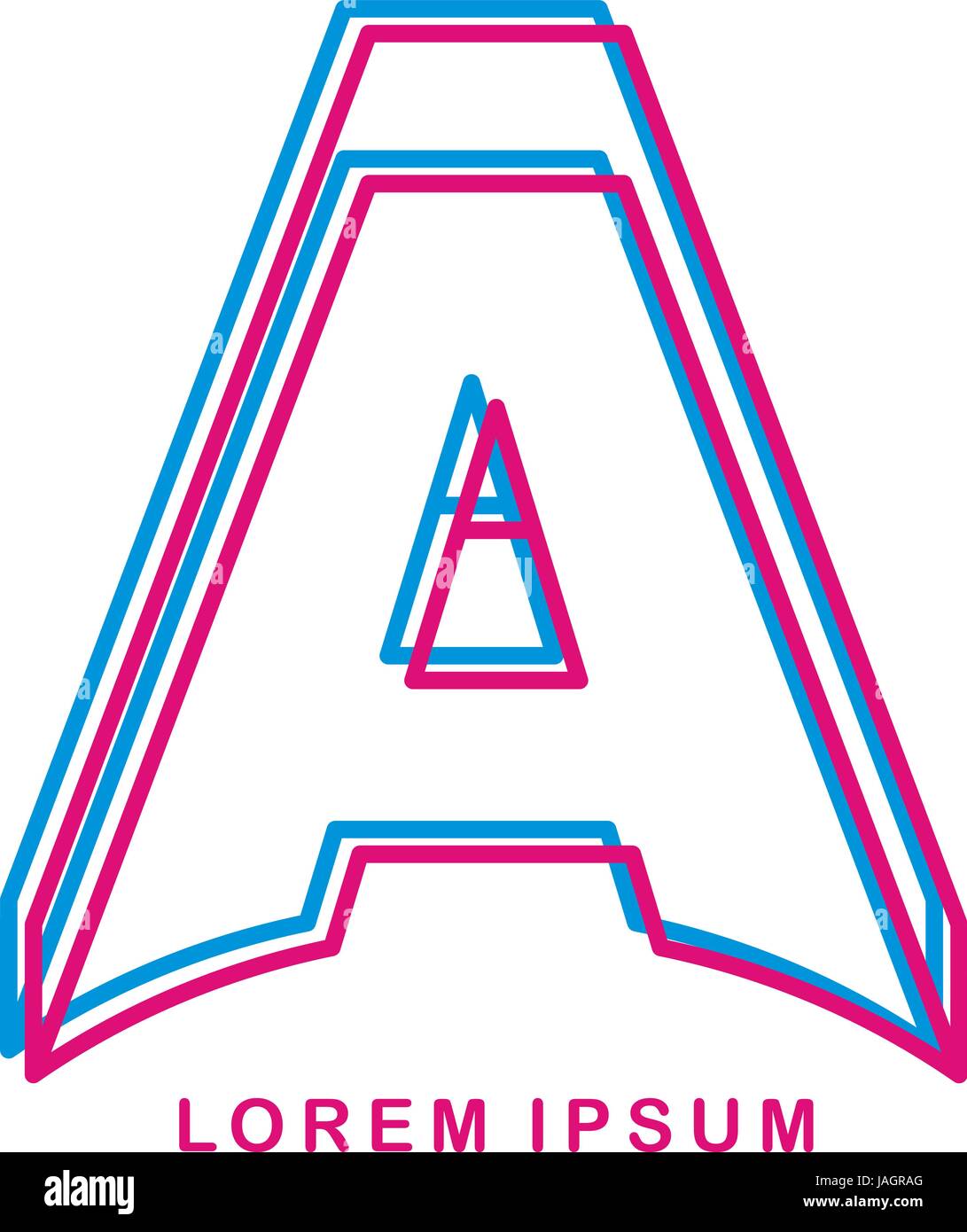 initial neon light letter brand logo logotype Stock Vector Image & Art ...