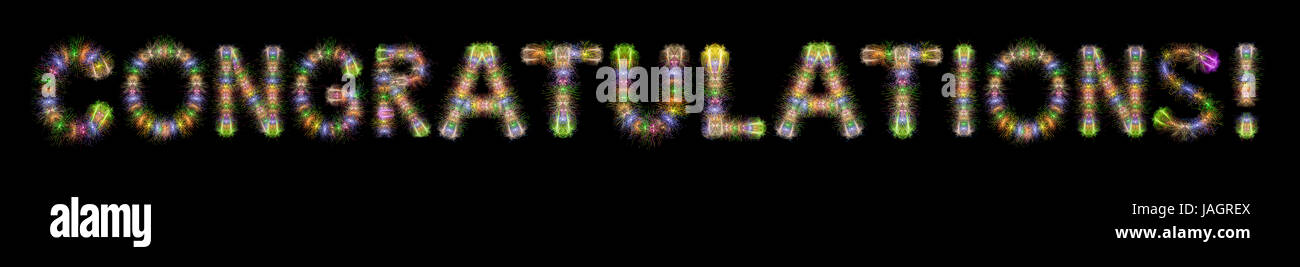 Congratulations fireworks hi-res stock photography and images - Alamy