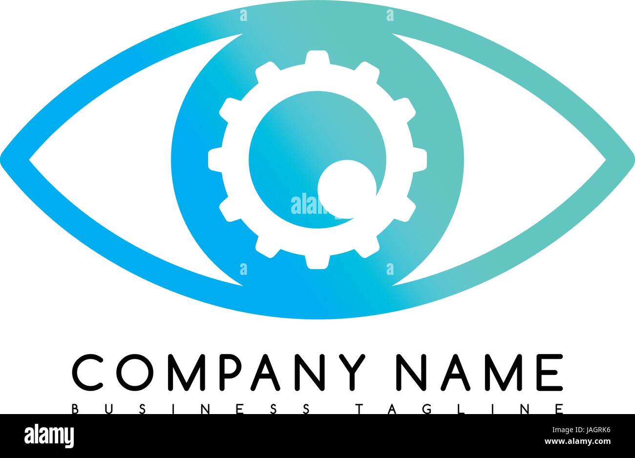 eye look see logo logotype template vector art illustration Stock ...