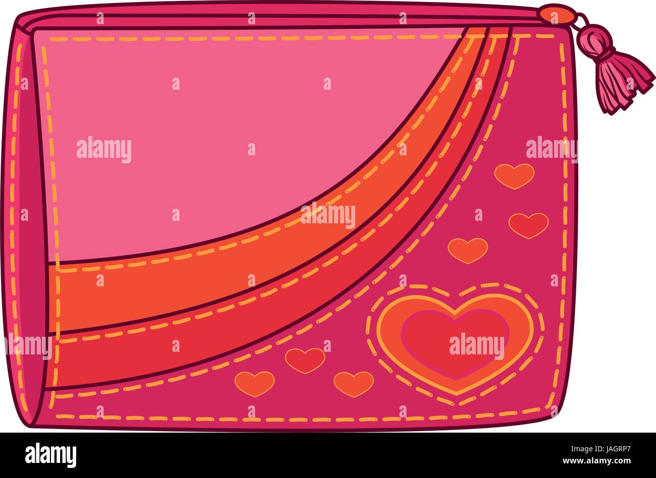 Vintage handbag leather money Stock Vector Images - Alamy