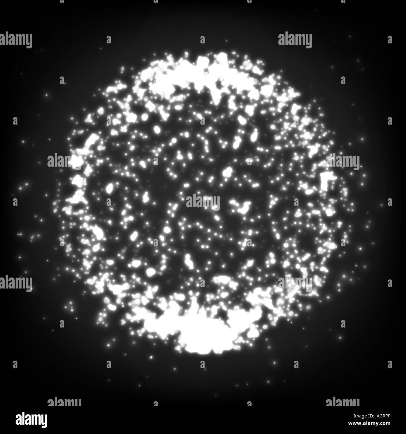 Big Data Visualization Abstract Vector Background Dots Array And Lines Abstract Sphere Shape 