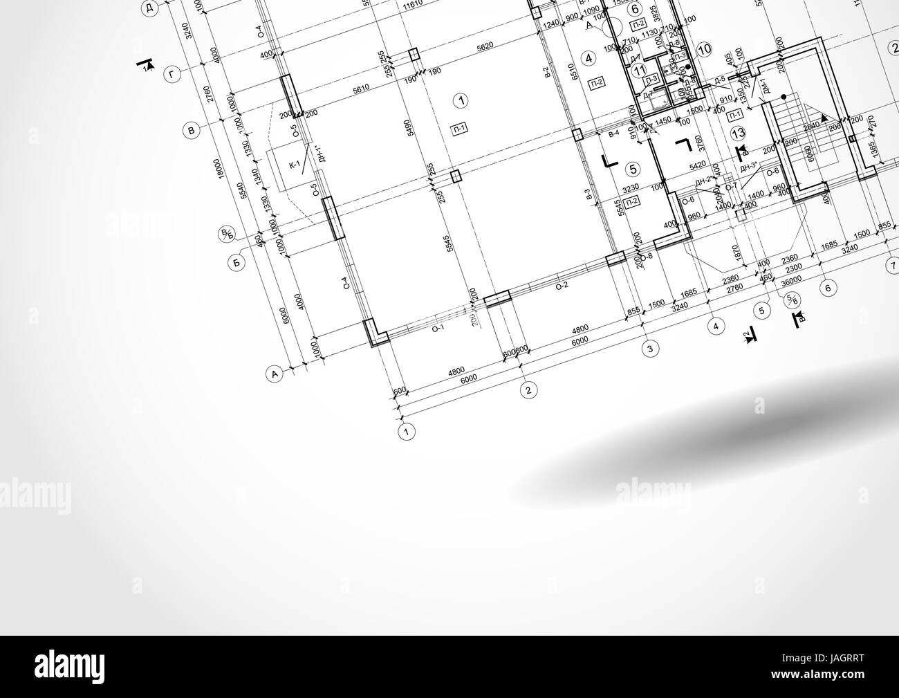 Architectural Background Sketch. Vector Illustration. Eps 10 Stock ...