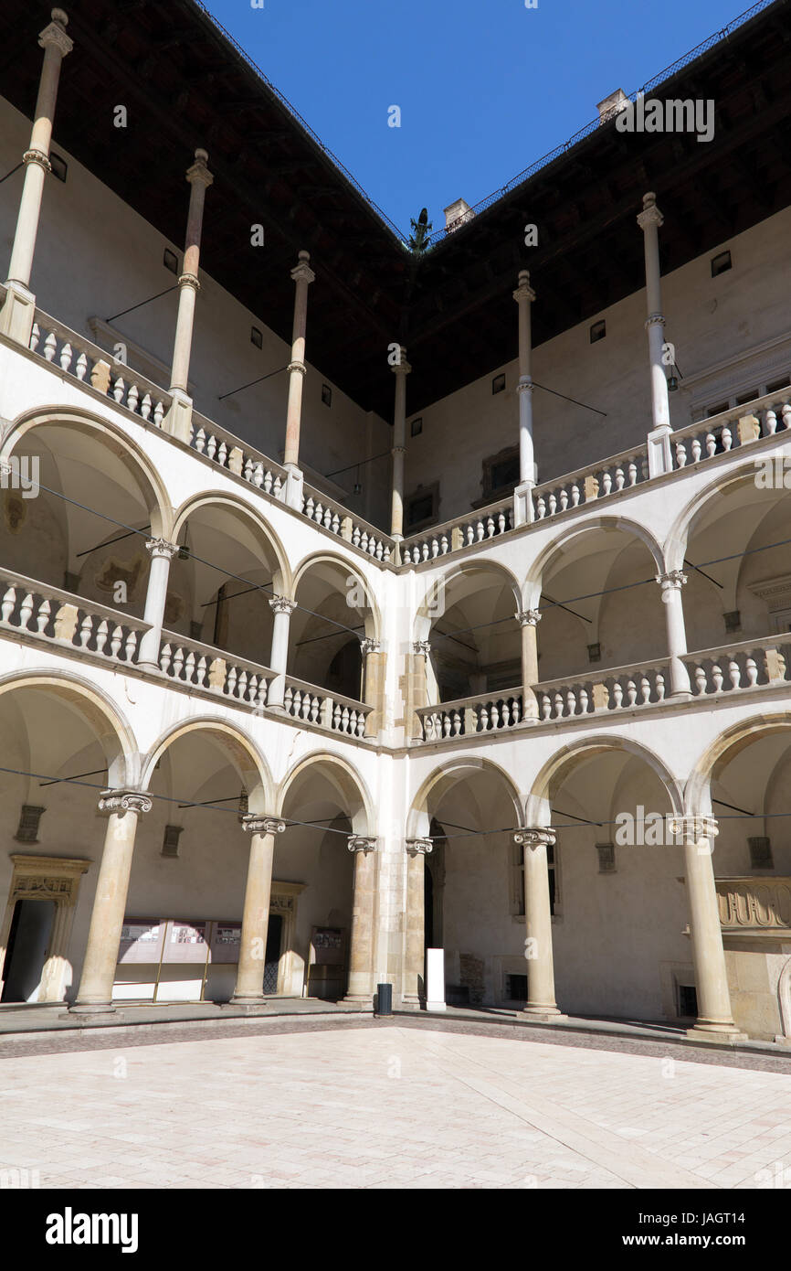 Arcade courtyard and castle chapel hi-res stock photography and images - Alamy